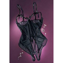 Nuance Body-Ouvert schwarz Gr. 100 Cup C f&uuml;r Damen. Mit B&uuml;gel. Figurbetont