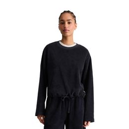 Marc O'Polo Sweatshirt MARC O'POLO DENIM "aus Organic Cotton", Damen, Gr. L, blau depths, Obermaterial: 100% Baumwolle, unifarben, relaxed fit, Rundhals, normaler Saum, Sweatshirts Sweatshirt