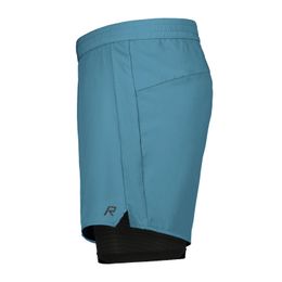Trainingsshorts Rukka "Rukka Shorts Maaninka 2In1", Herren, Gr. L, Normalgr&ouml;&szlig;en, emerald, Stoff, 87% Polyester, 13% Elasthan, Hosen