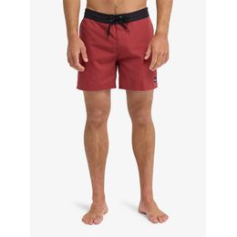 Badeshorts Quiksilver "EVERYDAY HALF JAM 16", Herren, Gr. 38 (XL), N-Gr, burnt russet, Web, Polyester, unifarben mit Farbeinsatz, Badehosen Badeshorts, sportliche Schnittform, schnell trocknendes Material, bequemer Sitz