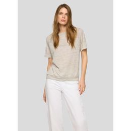 Kurzarmshirt Rabe, Damen, Gr. 40, thymian, Jersey, Obermaterial: 54% Viskose, 46% Polyester, geringelt, gestreift, normal h&uuml;ftbedeckend, Rundhals, Shirts, im Streifen-Look und mit Rundhals