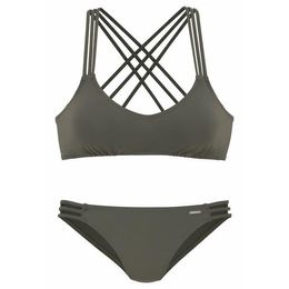 Bruno Banani Set: Bustier-Bikini gr&uuml;n Gr. 36 Cup A/B. Ohne B&uuml;gel
