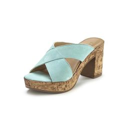 Lascana Pantolette 'Sommerschuh, offener Schuh, Sandalette, Mule,' blau Gr. 36 f&uuml;r Damen