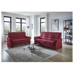 2,5-Sitzer DIE PLANBAR "PP-PF23182", wine, B:172cm H:96cm T:93cm, 100% Polyester, Sofas, Federkernpolsterung, wahlweise mit Stauraum