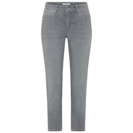 7/8-Jeans MAC "MELANIE 7/8 summer", Damen, Gr. 36, L&auml;nge 29, grau comercial wash, Denim/Jeans, Obermaterial: 86% Baumwolle, 10% Polyester, 4% Elasthan, straight fit 7/8-L&auml;nge, Jeans, Sommerliche Denim-Qualit&auml;t, sehr leicht im Gewicht