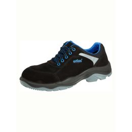 Sicherheitsschuh Atlas SCHUHE "Sicherheitsschuhe Atlas Alu-Tec 625 ESD" Gr. 46, schwarz (schwarz, blau), 46, Obermaterial: 100% sonstige Fasern AF., Schuhe