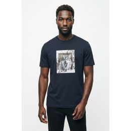 T-Shirt BOSS Orange "Te lupo", Herren, Gr. S, dunkelblau404, Single Jersey, Obermaterial: 100% Baumwolle, unifarben, regular fit normal, Rundhals, Shirts T-Shirt, runder Ausschnitt, regular fit, Fotodruck