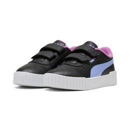 Sneaker Puma "CARINA 3.0 JELLY HEAVEN V PS", M&auml;dchen, Gr. 34, Puma schwarz, intense lavender, Synthetik, unifarben, Schuhe Sneaker, f&uuml;r vielseitige Aktivit&auml;ten, mit Textil-Innenmaterial