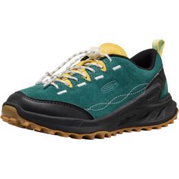 Sneaker Keen "JASPER ZIONIC", Jungen, Gr. 35, mediterranea, cabbage, Leder, Synthetik, Schuhe Sneaker, aus Leder, atmungsaktiv