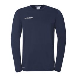 Trainingsshirt Uhlsport "Sweatshirt Essential Kids", M&auml;dchen, Gr. 140, blau (marine, wei&szlig;), Obermaterial: 100% Polyester Pol. recyc.., Shirts