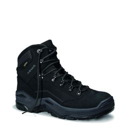 Sicherheitsstiefel Lowa "RENEGADE Work GTX Mid" Gr. 40, schwarz, 40, Obermaterial: 100% Rindnubukleder CNU., Schuhe
