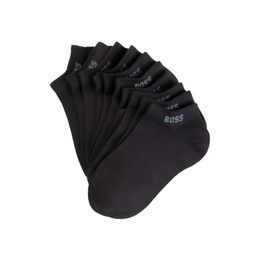 Sneakersocken BOSS "5P AS Logo CC W", Damen, Gr. 39-42, schwarz (schwarz 001), Baumwollmischung, unifarben, Socken Sneakersocken, mit BOSS-Logoschriftzug