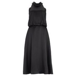 Cocktailkleid Vera Mont "Damen mit Stehkragen", Damen, Gr. 34, Normalgr&ouml;&szlig;en, schwarz, Satin, Obermaterial: 98% Polyester, 2% Elasthan. Futter: 100% Polyester, festlich, figurumspielend kurz, amerikanischer Ausschnitt, Kleider, Material