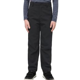 Softshellhose Jack Wolfskin "FOURWINDS PANTS K", Kinder, Gr. 140, Normalgr&ouml;&szlig;en, schwarz, Obermaterial: 100% Polyester. Futter: 100% Polyester, Hosen Softshellhose