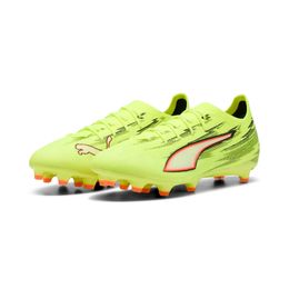 Fu&szlig;ballschuh Puma "ULTRA 6 PRO FGAG", Damen, Gr. 44, gelb alert, Puma schwarz, glowing rot, lime squeeze, Synthetik, Schuhe Fu&szlig;ballschuh, mit Nockenprofil f&uuml;r Rasen- und Kunstrasenpl&auml;tze, aus Synthetik