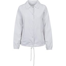 Funktionsmantel Urban Classics "Urban Classics Damen Ladies Coach Jacket", Damen, Gr. M, wei&szlig;, 100% Polyester, M&auml;ntel