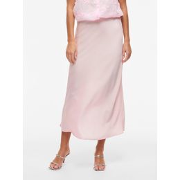 Maxirock Vila "VIELLETTE HW LONG SKIRT - NOOS", Damen, Gr. 34, cherry blossom, Web, Obermaterial: 100% Polyester, unifarben, Basic schmal wadenlang, R&ouml;cke Maxirock, Kunstfaser