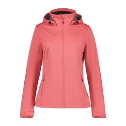 Outdoorjacke Icepeak "Icepeak Softshell jacke Boise", Damen, Gr. 34, mandarine, Stoff;Softshell, 100% Polyester, normal, Jacken Outdoorjacke
