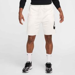 Shorts Nike Sportswear "M NK CLUB ALUMNI FT SHORT", Herren, Gr. L, N-Gr, sail, sail, blau, Obermaterial: 58% Baumwolle, 23% Viskose, 19% Polyester, Hosen Shorts, aus French Terry, mit Kordelverschluss, l&auml;ssiger Schnitt