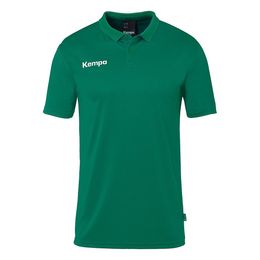 Poloshirt Kempa "POLO SHIRT Poly Kids", M&auml;dchen, Gr. 128, gr&uuml;n (lagune), Obermaterial: 100% Polyester Pol. recyc.., Shirts