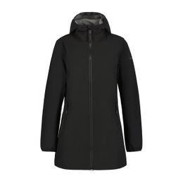 Outdoorjacke Icepeak "Icepeak Softshell jacke Albany", Damen, Gr. 36, schwarz, Stoff, 97% Polyester, 3% Elasthan, normal, Jacken Outdoorjacke