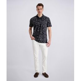 Poloshirt Pierre Cardin "Polo piqu&eacute; alloverprint", Herren, Gr. XXL, salute, Piqu&eacute;, Obermaterial: 100% Baumwolle, bedruckt, gebl&uuml;mt, gemustert, h&uuml;ftbedeckend, Shirts, mit floralem Allover-Print, Piqu&eacute;