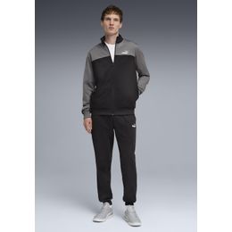 Trainingsanzug Puma "POLY COLORBLOCK SUIT", Herren, Gr. S, Puma schwarz, Trikot, Obermaterial: 100% Polyester, unifarben, regular fit, Sportanz&uuml;ge Trainingsanzug, ohne Kapuze