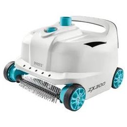 Poolbodensauger Intex "Pool-Cleaner Deluxe ZX300", wei&szlig; (wei&szlig;, blau), B:360cm H:330cm L:380cm, Kunststoff, Poolbodensauger, inkl. 6,5 m langem Schlauch