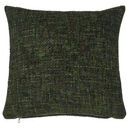 Dekokissen done. "Twist", gr&uuml;n (khaki, meliert), B:45cm H:1cm L:45cm, Polyester, Dekokissen_Sitzkissen_Kissenh&uuml;llen, Geflochtene Optik
