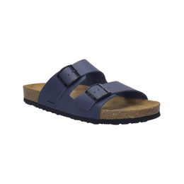 Sandale Josef Seibel "Freizeitschuhe", Herren, Gr. 42, blau (marineblau), Obermaterial: 50% Rindsleder Leather cow. 50% Lammleder LEL., Schuhe Sandale