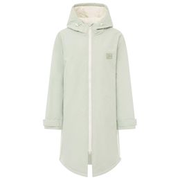 Kurzmantel Zwillingsherz "Oversize Windjacke ZH", Damen, Gr. L/XL, salbei, Web, Obermaterial: 100% Polyester, kontrastfarbene Details, unifarben, oversize knielang, ohne Ausschnitt, gerader Abschluss krempelbar,mit verstellbarem Klettverschluss, M&auml;ntel Kurzmantel, Kapuze, Rei&szlig;verschluss, seitliche Taschen, leicht wattiert