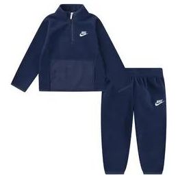 Jogginganzug Nike SPORTSWEAR "LIFESTYLE ESSENT 1/2 ZIP SET", M&auml;dchen, Gr. 80 (12), midnight navy, Obermaterial: 100% Polyester, Sportanz&uuml;ge Jogginganzug, zweiteiliges Set, f&uuml;r Babys
