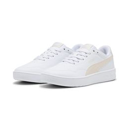 Sneaker Puma "COURT LALLY", Damen, Gr. 42,5, Puma wei&szlig;, alpine snow, Synthetik, Schuhe Sneaker, f&uuml;r sportliche und l&auml;ssige Anl&auml;sse, mit SOFTFOAM+ D&auml;mpfung