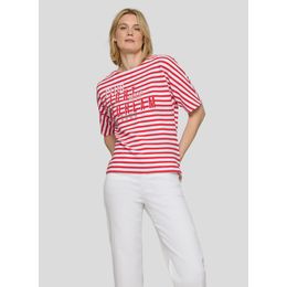 Print-Shirt Rabe "T-Shirt", Damen, Gr. 40, koralle, 76%Baumwolle, 16%Polyester, 8%Elasthan, gerade, Shirts