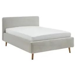 Meise M&ouml;bel Polsterbett MEISE.M&Ouml;BEL "Mattis", beige, B:161cm H:105cm L:218cm, Bezug Bett: Cord (100% Polyester), Betten, Polsterbett, Topseller, wahlweise mit Bettkasten