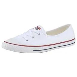 Sneaker Converse "Chuck Taylor All Star Ballet Lace Ox", Damen, Gr. 38, wei&szlig; (optical, wei&szlig;), Textil, Schuhe Canvassneaker Sneaker low, Topseller