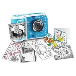 Kinderkamera Vtech "KidiZoom Print Cam, blau", blau, Fotokameras, KinderB:13,4cm H:9,2cm T:4,8cm, mit eingebautem Thermodrucker, B:13,4cm H:9,2cm T:4,8cm