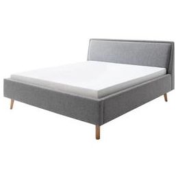Meise M&ouml;bel Polsterbett MEISE.M&Ouml;BEL "Frieda", grau, B:156cm H:105cm L:224cm, Betten, Polsterbett, wahlweise mit Lattenrost und Bettkasten