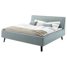 Meise M&ouml;bel Polsterbett MEISE.M&Ouml;BEL "Frieda", blau (eisblau), B:196cm H:105cm L:224cm, Betten, Polsterbett, wahlweise mit Lattenrost und Bettkasten