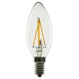 Segula LED-Leuchtmittel "Ambient Line", Energieeffizienz: G (A-G), transparent, L:100cm &Oslash;:35cm, Leuchtmittel, Kerze klar Ambient Dimming, E14