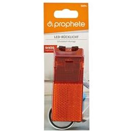 Fahrrad-Frontlicht Prophete "LED R&uuml;cklicht classic", schwarz (schwarz, rot), Fahrradlampen