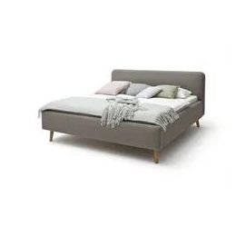 Meise M&ouml;bel Polsterbett MEISE.M&Ouml;BEL "Mattis", grau (taupe), B:181cm H:105cm L:218cm, Bezug Bett: Strukturstoff (100% Polyester), Betten, Polsterbett, Topseller, wahlweise mit Bettkasten