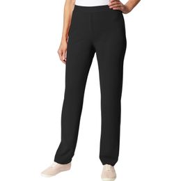 Damen Schlupfhose in gerader Form schwarz, Gr&ouml;&szlig;e 24