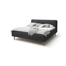 Meise M&ouml;bel Polsterbett MEISE.M&Ouml;BEL "Mattis", grau (anthrazit), B:181cm H:105cm L:218cm, Bezug Bett: Strukturstoff (100% Polyester), Betten, Polsterbett, Topseller, wahlweise mit Bettkasten