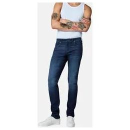 Slim-fit-Jeans PEAK TIME "Mailand", Herren, Gr. 36, L&auml;nge 34, blau (dunkelblau), Denim/Jeans, Material: 87% Baumwolle, 11% Polyester, 2% Elasthan, Basic, slim fit lang, Jeans Slim-fit-Jeans, Herren Jeans mit super hohem Stretch-Anteil