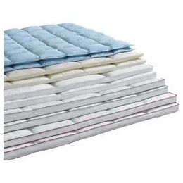 Federbettdecke + Kopfkissen Ribeco "&Uuml;berraschungspaket, 2-tlg, Decke mit Kissen", wei&szlig;, B/L: 135cm x 200cm Anzahl Teile 1, B/L: 40cm x 80cm Anzahl Teile 1, Bezug: Baumwolle Kunstfaser F&uuml;llung: Entendaune/-feder, extrawarm, Bettdecken Bezug: 100% Baumwolle. Kopfkissen Bezug: 100% Baumwolle. Bettdecken F&uuml;llung: 90% Federn, 10% Daunen. Kopfkissen F&uuml;llung: 100% Federn, Bettwaren-Sets, LAGERR&Auml;UMUNG Sol
