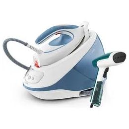 Tefal Dampfb&uuml;gelstation "Express Protect", blau (wei&szlig;, hellblau), Dampfb&uuml;gelstationen, 7,5 Bar, Dampfsto&szlig;: 520 g/Min., Dauerdampfmenge: 130 g/Min., SV9202