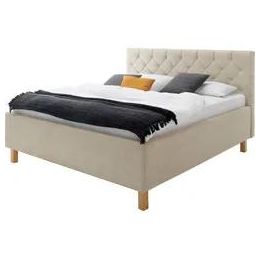 Meise M&ouml;bel Polsterbett MEISE.M&Ouml;BEL "San Remo", beige, B:170cm L:215cm, Betten, Polsterbett, mit Bettkasten
