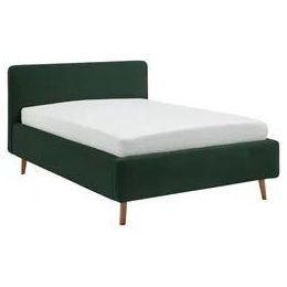 Meise M&ouml;bel Polsterbett MEISE.M&Ouml;BEL "Mattis", gr&uuml;n (dunkelgr&uuml;n), B:161cm H:105cm L:218cm, Bezug Bett: Cord (100% Polyester), Betten, Polsterbett, Topseller, wahlweise mit Bettkasten