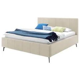 Meise M&ouml;bel Stauraumbett MEISE.M&Ouml;BEL "Lizzano", beige, L:217cm, Betten, Stauraumbett, inkl. Lattenrost und Bettkasten